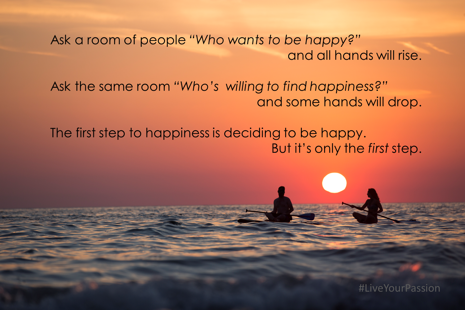 Happy as a verb | createdbyrcw